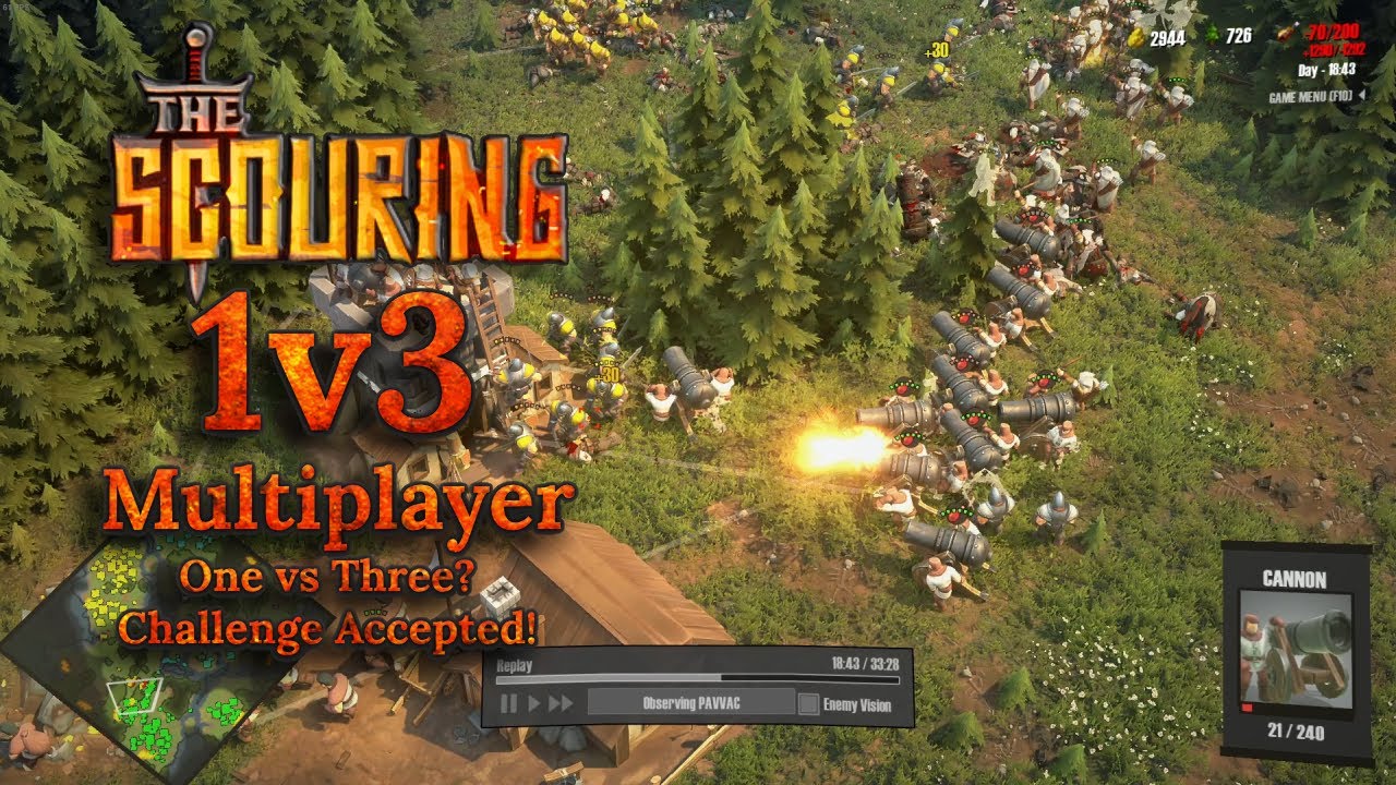 One vs Three? Challenge Accepted! - 1v3 Multiplayer - The Scouring ...