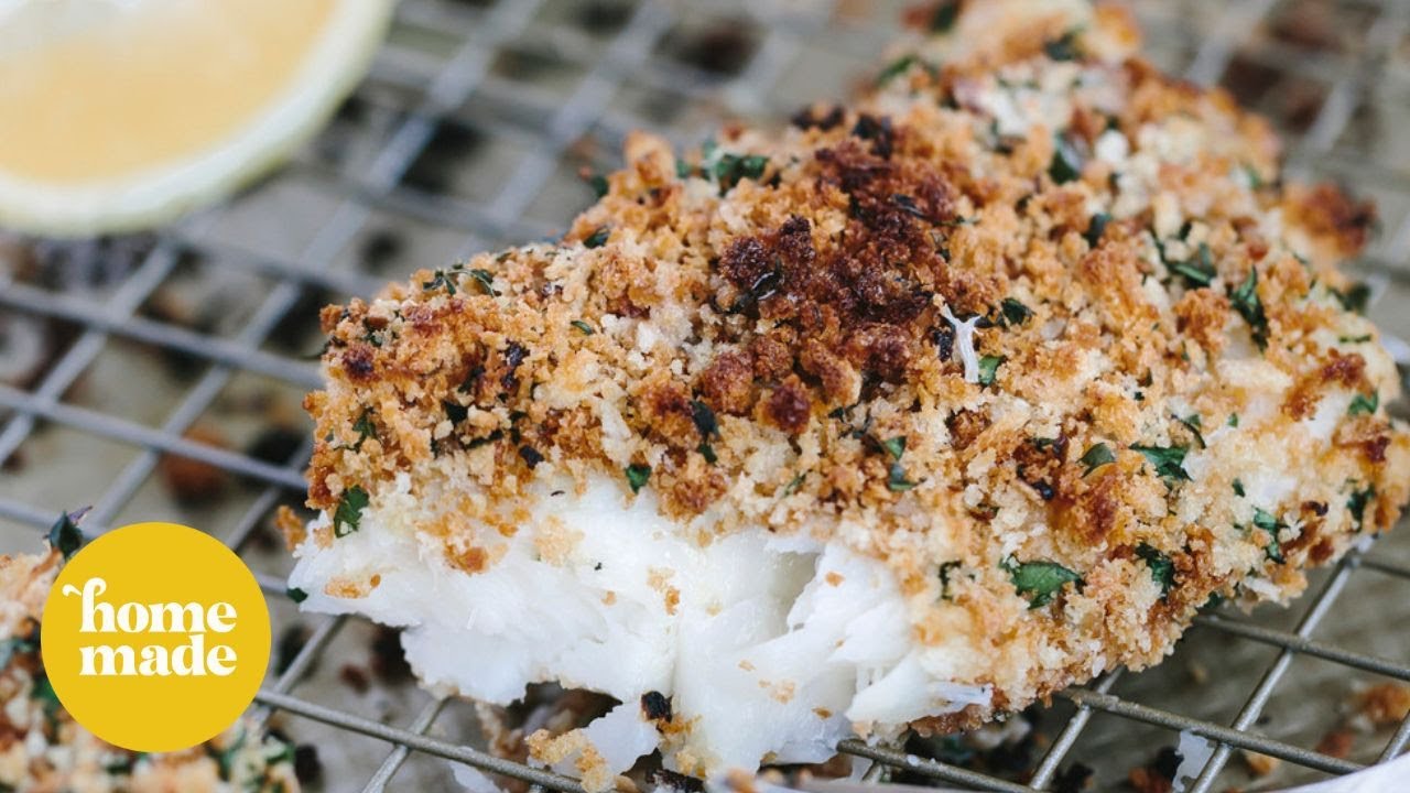 Learn to Make Roasted Haddock with an Herby Crust - YouTube