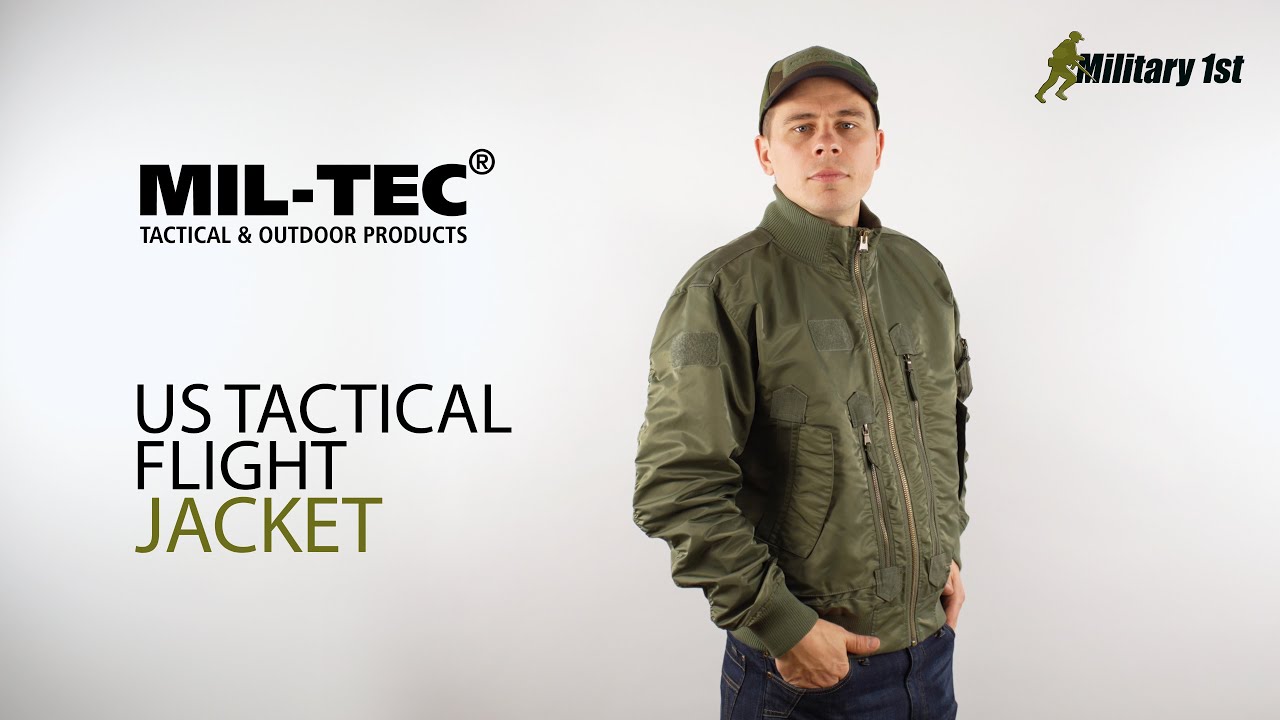 Mil-Tec US Tactical Flight Jacket - YouTube