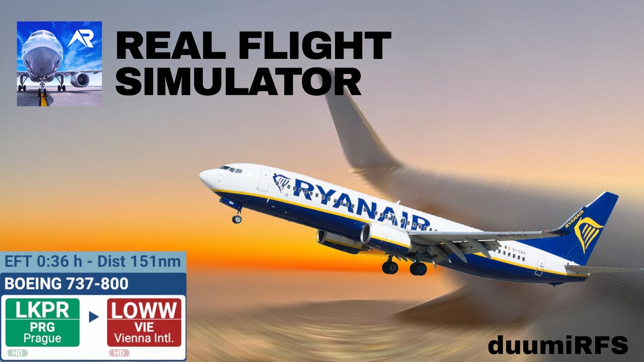 RFS - Real Flight Simulator | Prague to Vienna | Boeing 737-800 ...
