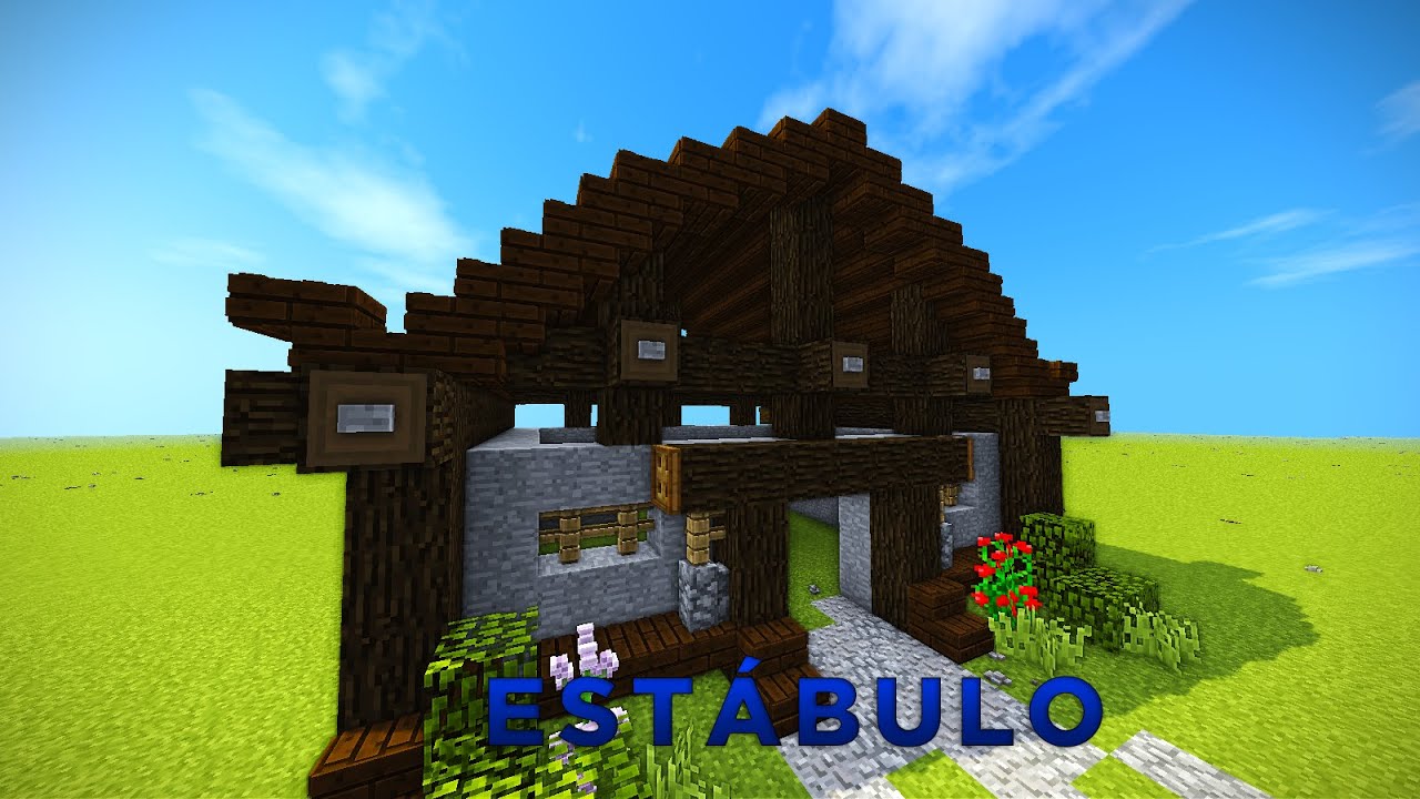 Minecraft Como Construir Um Estábulo Youtube