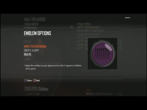 Call of Duty Black Ops 2 : Clan Emblem 14 (Haters Beware Clan) - YouTube