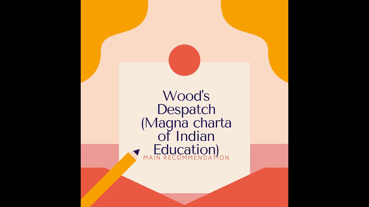Wood's Despatch 1854(Magnacharta of Indian Education) - YouTube
