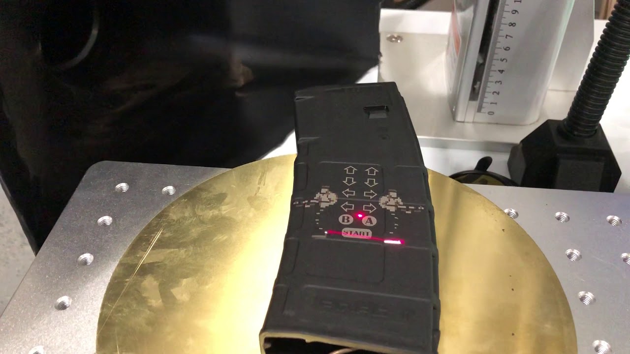 Fiber laser AR-15 PMAG magazine marking/engraving. - YouTube