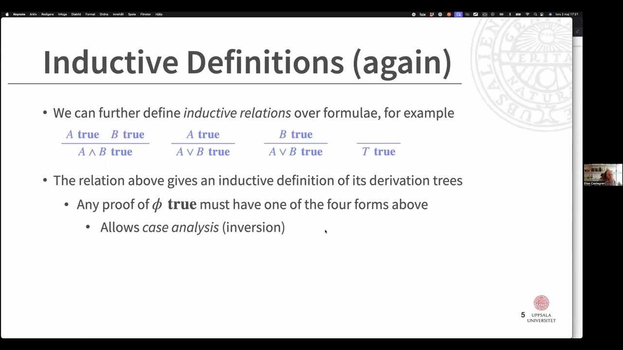 Interactive Theorem Proving, Lecture 2 - Coq and the Curry-Howard correspondence, by Elias ...