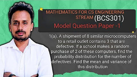 BCS301 module 1 Model Question Paper 1 - YouTube