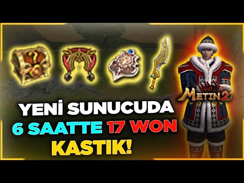 YENİ SUNUCUDA 6 SAATTE 17WON KASTIK! | ADIM ADIM YAKUTA...! | Metin2 Tubul#21