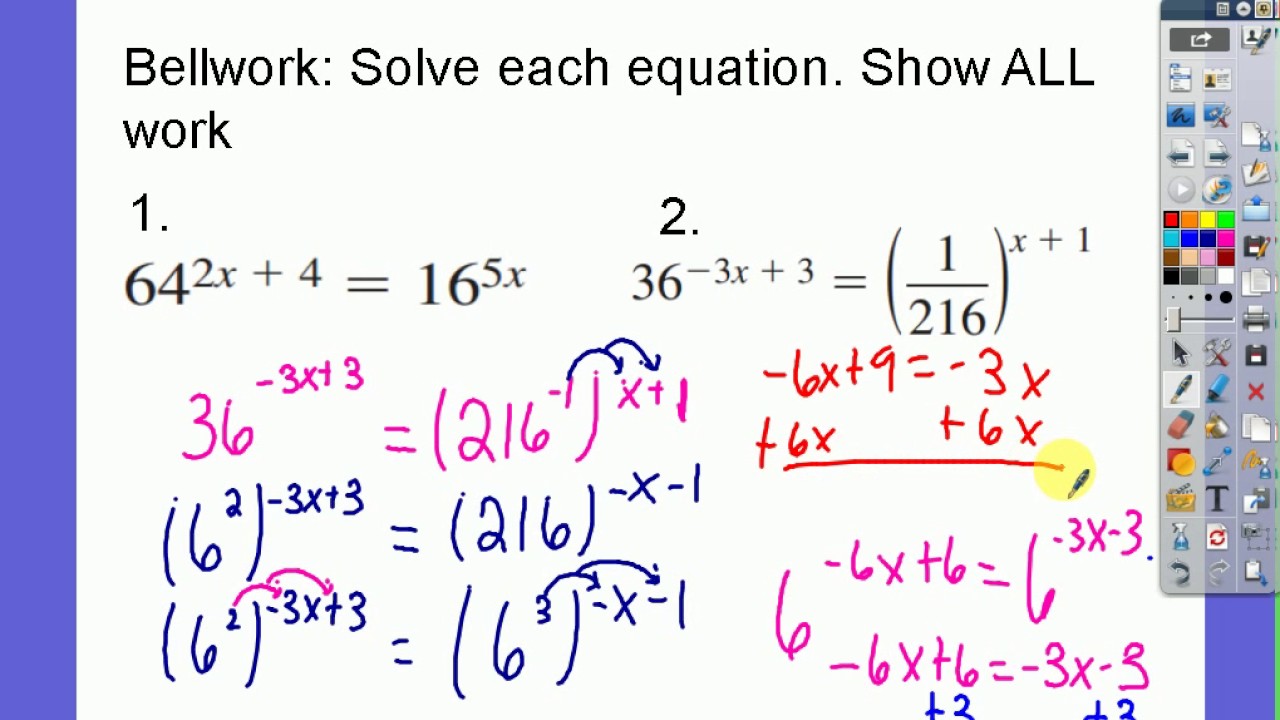Big Ideas Algebra 1 6.6 - YouTube