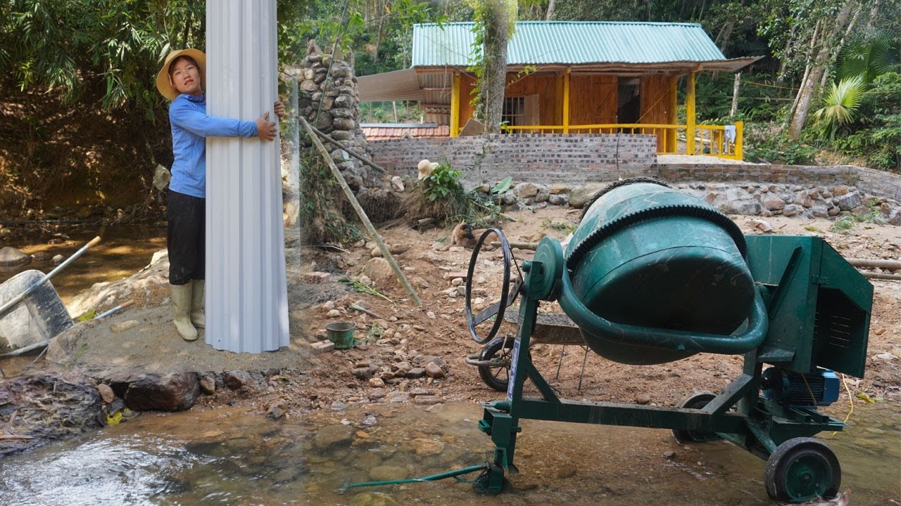 Build a system to take water from the stream to fish tank with ...