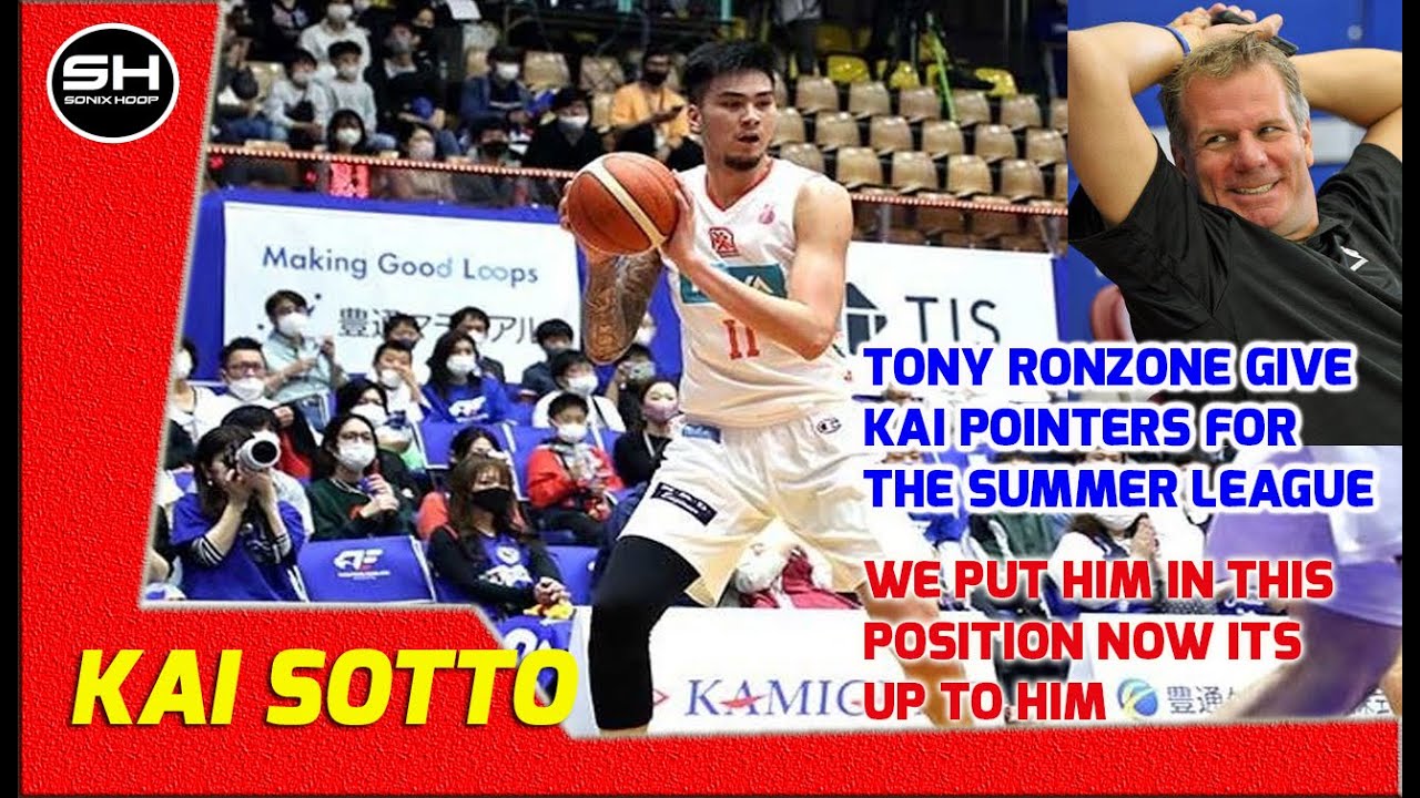 What must Kai Sotto do during Summer League | Tony Ronzone giving heads ...