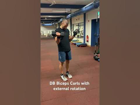 DB Biceps Curls with external rotation - YouTube