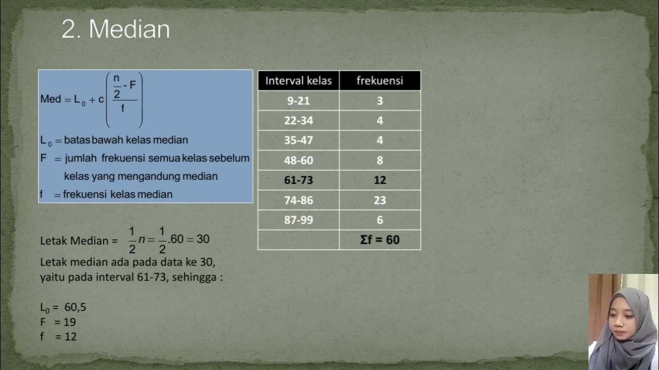 Rumus Mean, Median,Modus data berkelompok - YouTube