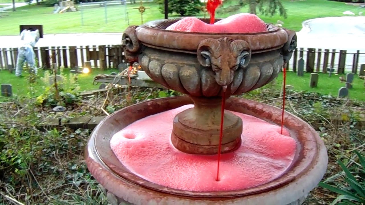 Bloody Fountain Test Run - YouTube