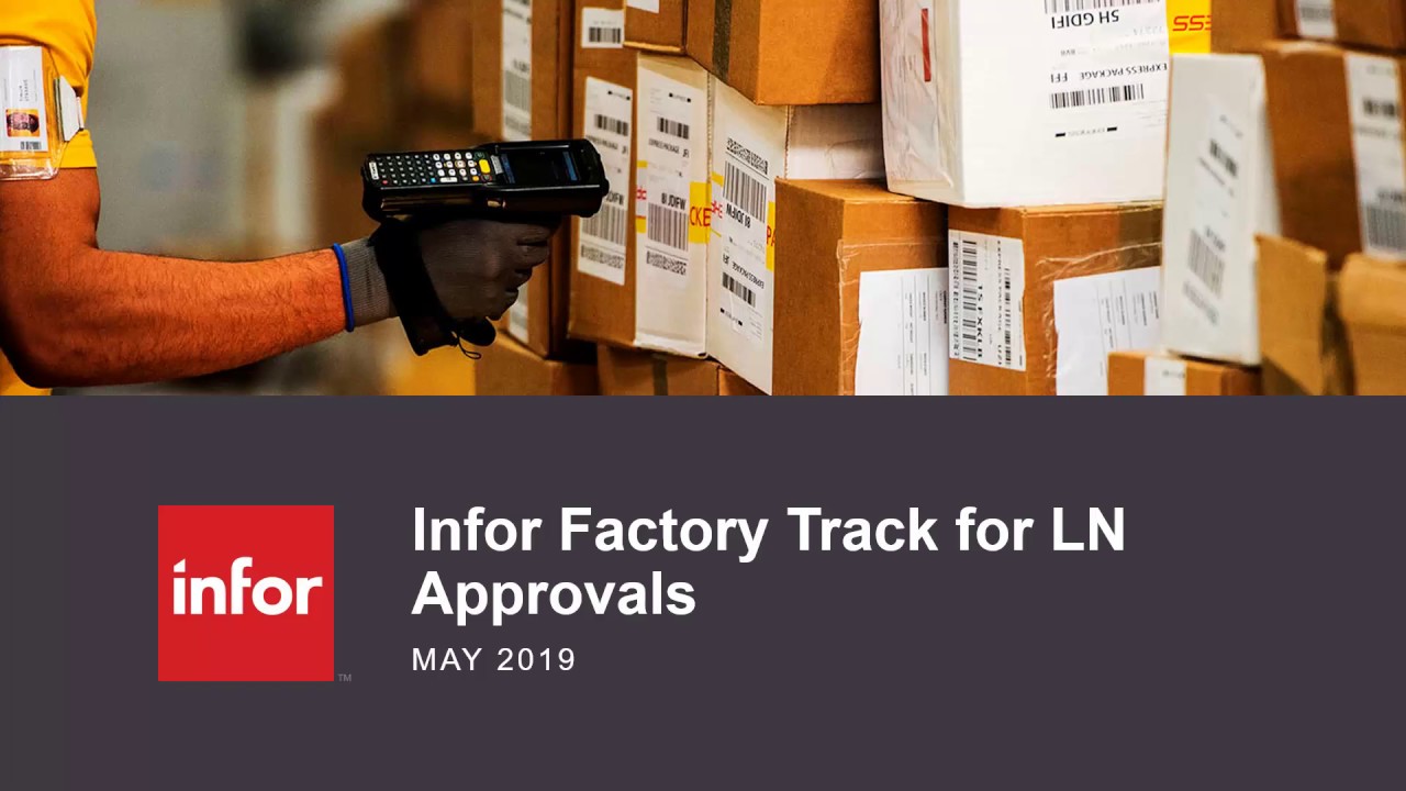 Approvals Transaction in Infor Factory Track for LN - YouTube
