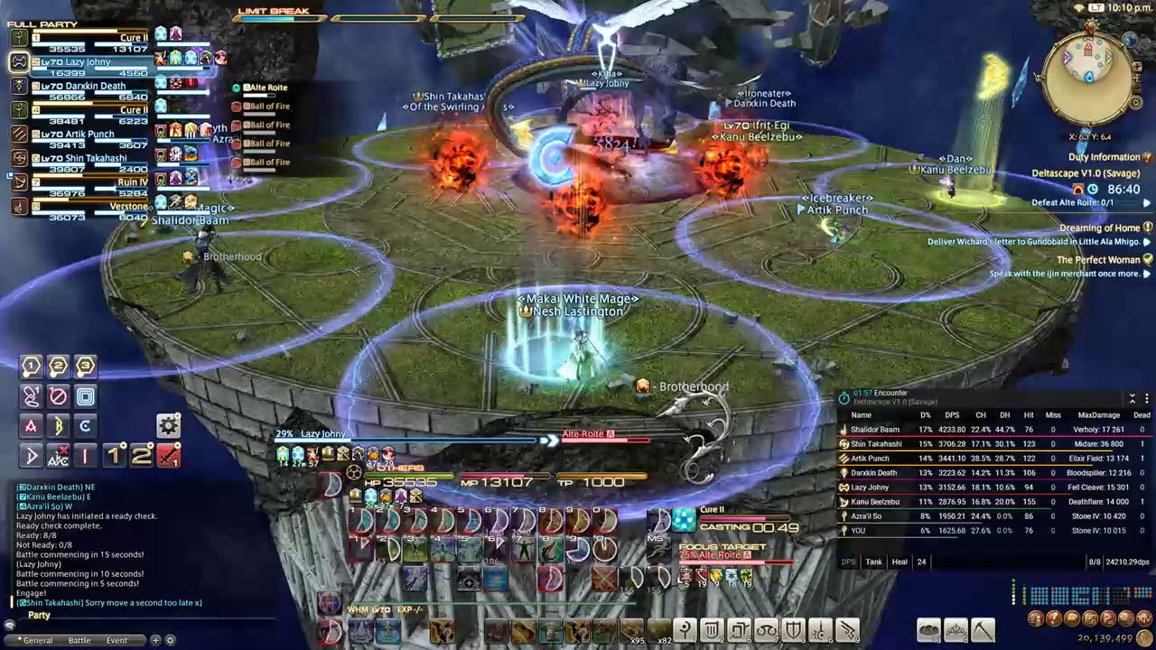 FFXIV raid with FC/Friends, O1S, O2S, O3S - YouTube