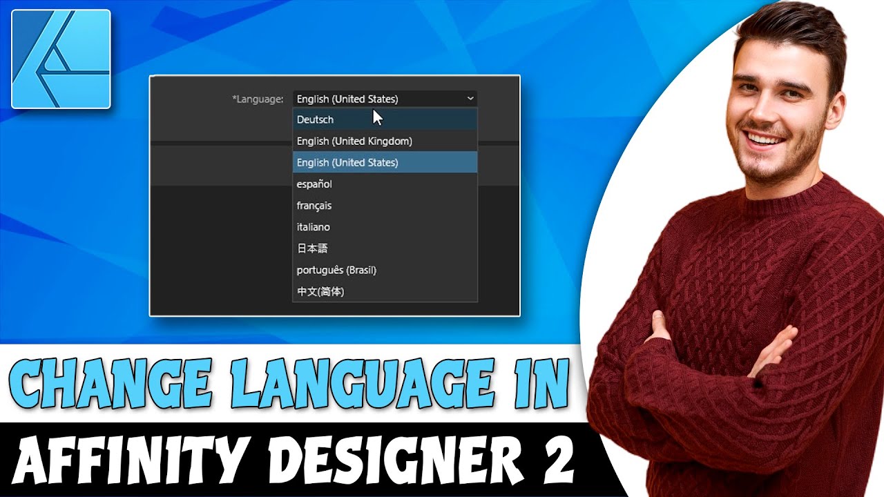 How To Change Language In Affinity Designer 2 - YouTube