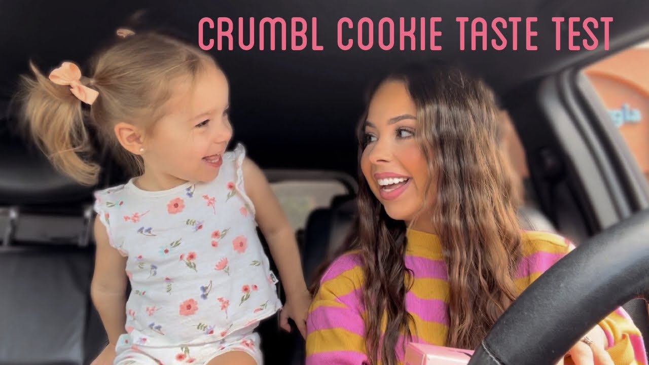 Crumbl cookie taste test with my 1 & 2 year old - YouTube