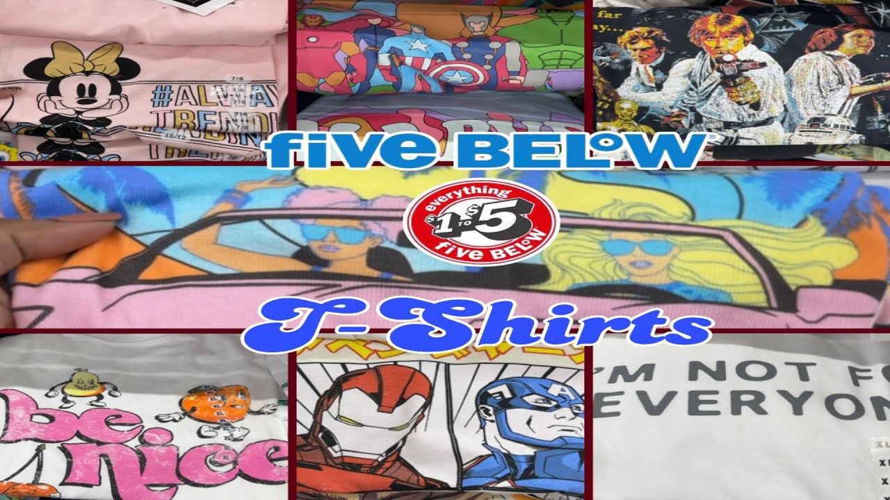 Five Below Browse With Me | Summer T-Shirts 2023 - YouTube