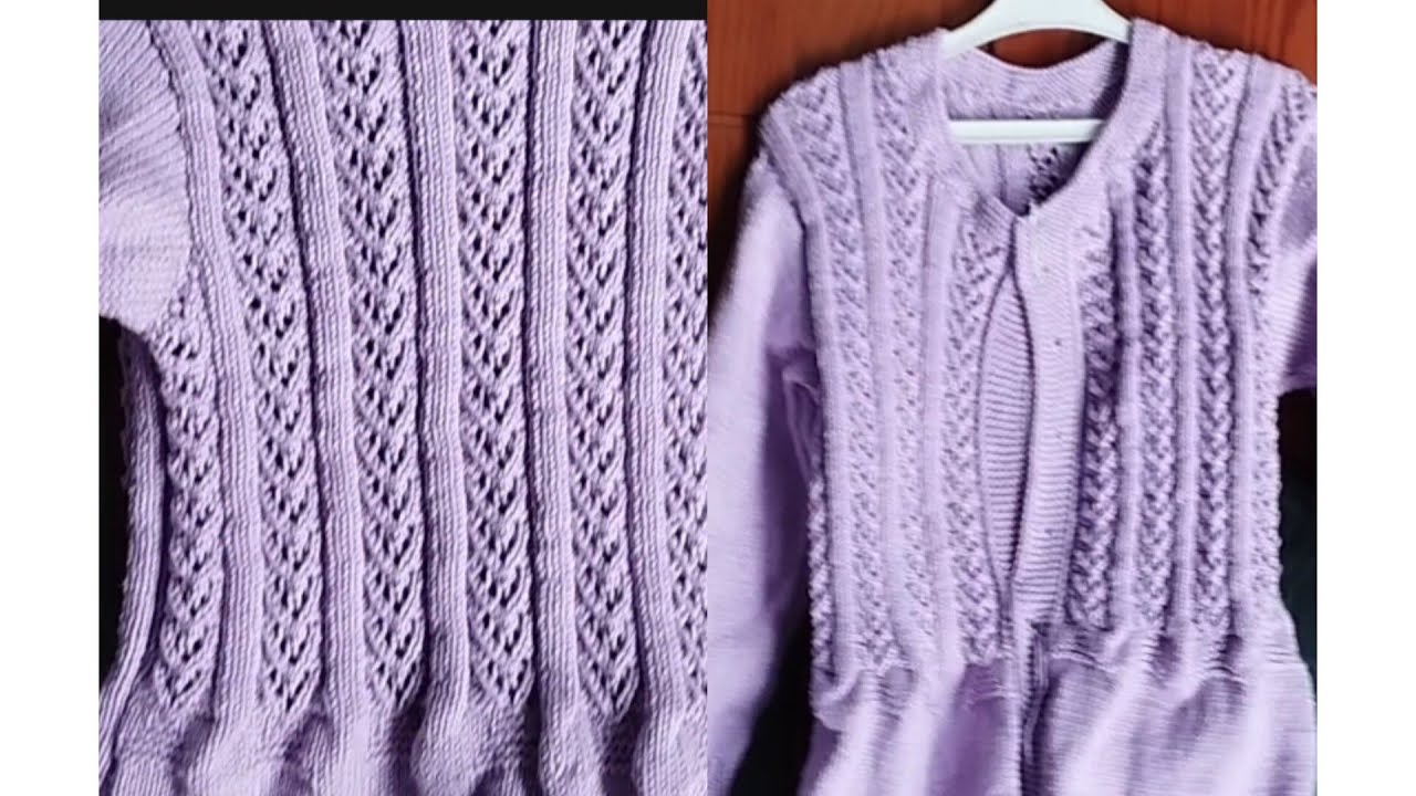 very easy and very Nice knitting patterns ( upper) for girls - YouTube