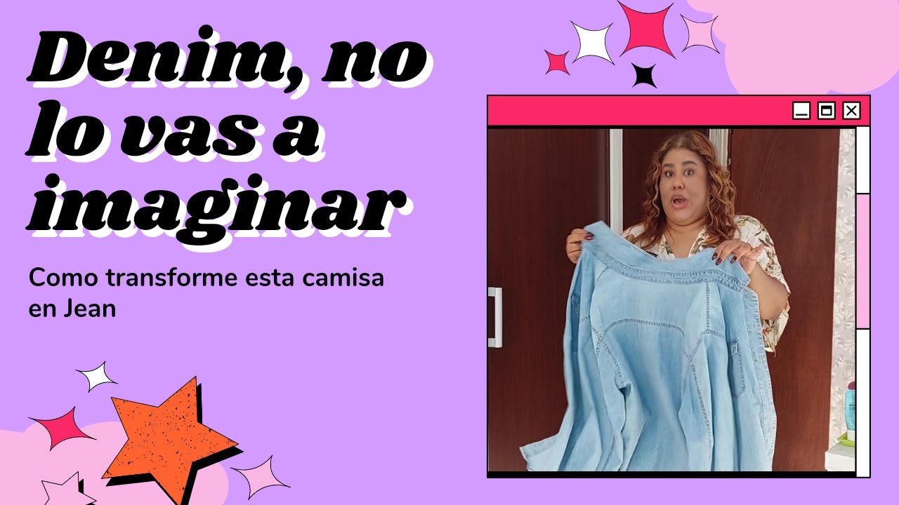DYI Como transformar una camisa Denim, de basica a moderna? - YouTube