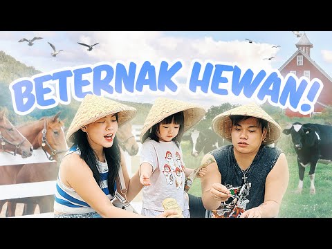 YUKA-CHAN SEHARIAN MAIN DI PETERNAKAN HEWAN! | vlog