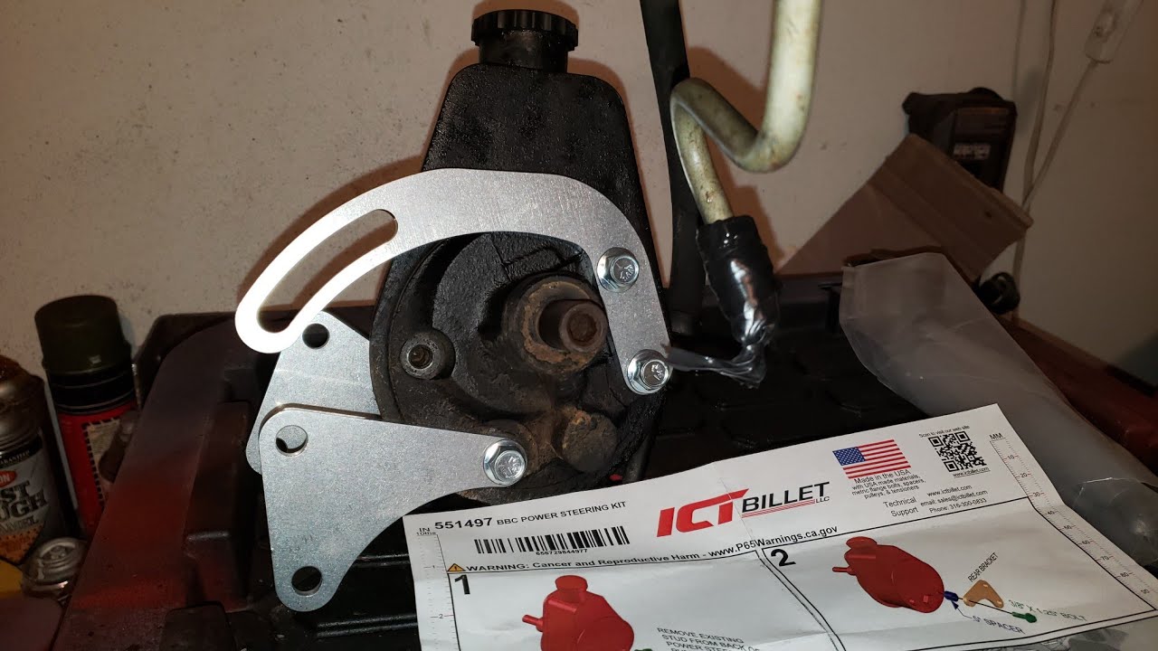 ICT Billet BBC Power Steering Bracket Update. - YouTube