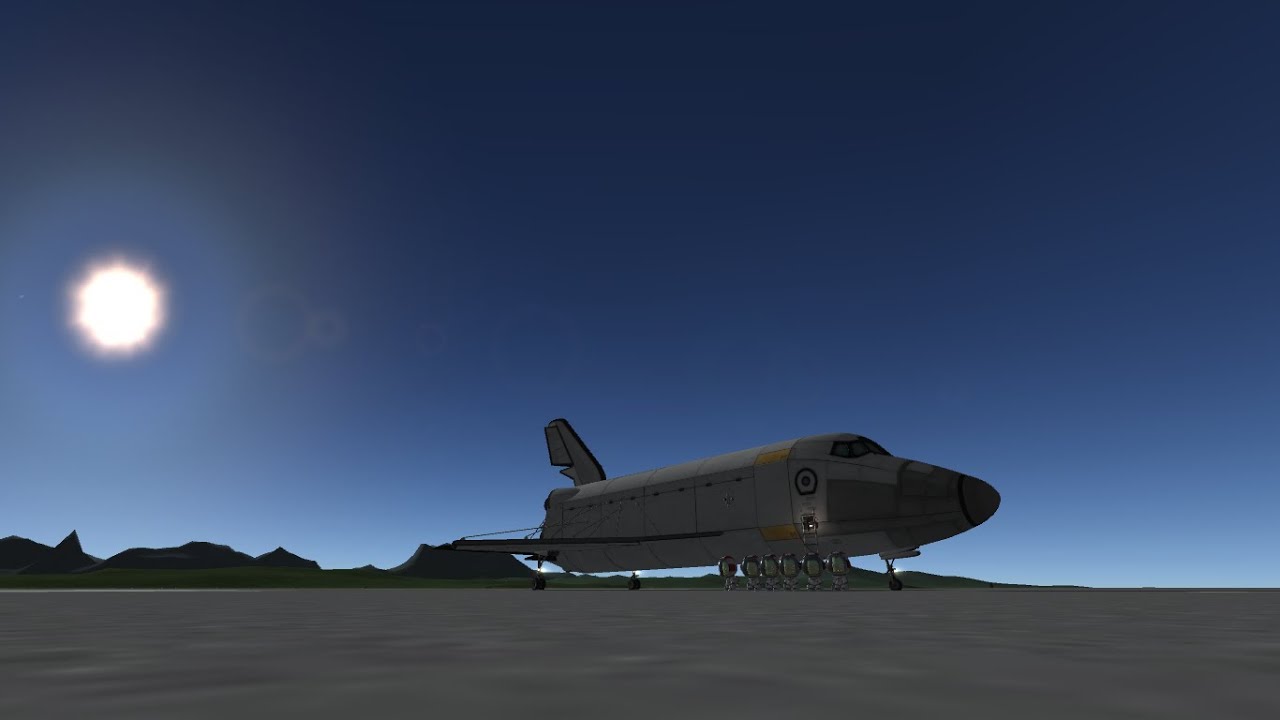 Re-entry testing Kerbal Space Program Stock NASA Space Shuttle - YouTube