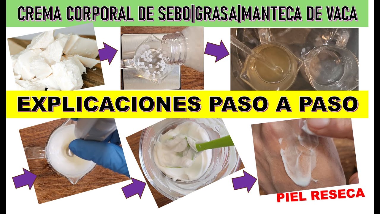 CREMA CORPORAL DE GRASA DE VACA |TALLOW BODYCREAM - YouTube