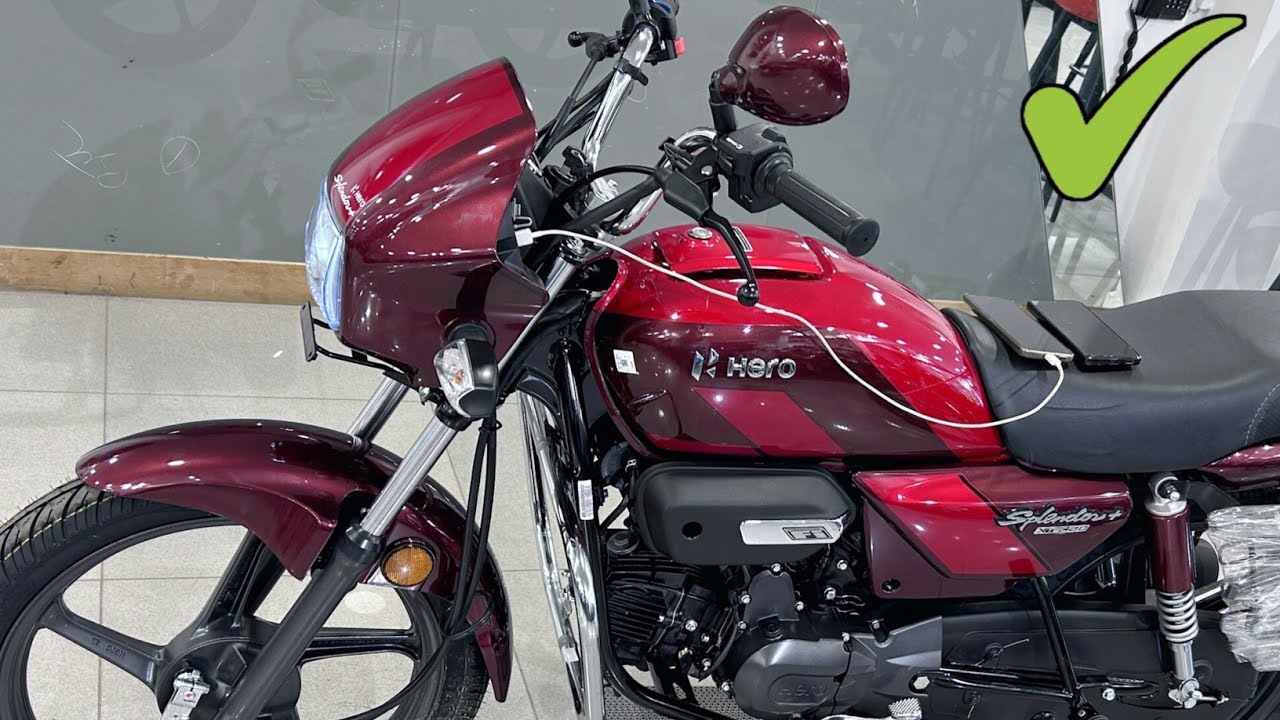 New 2024 HERO Splendor Plus Xtec 2.0 Charging Test || splendor xtec 2.0 ...
