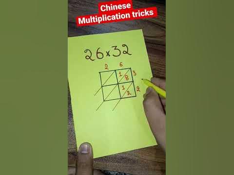 Chinese Multiplication Method - YouTube