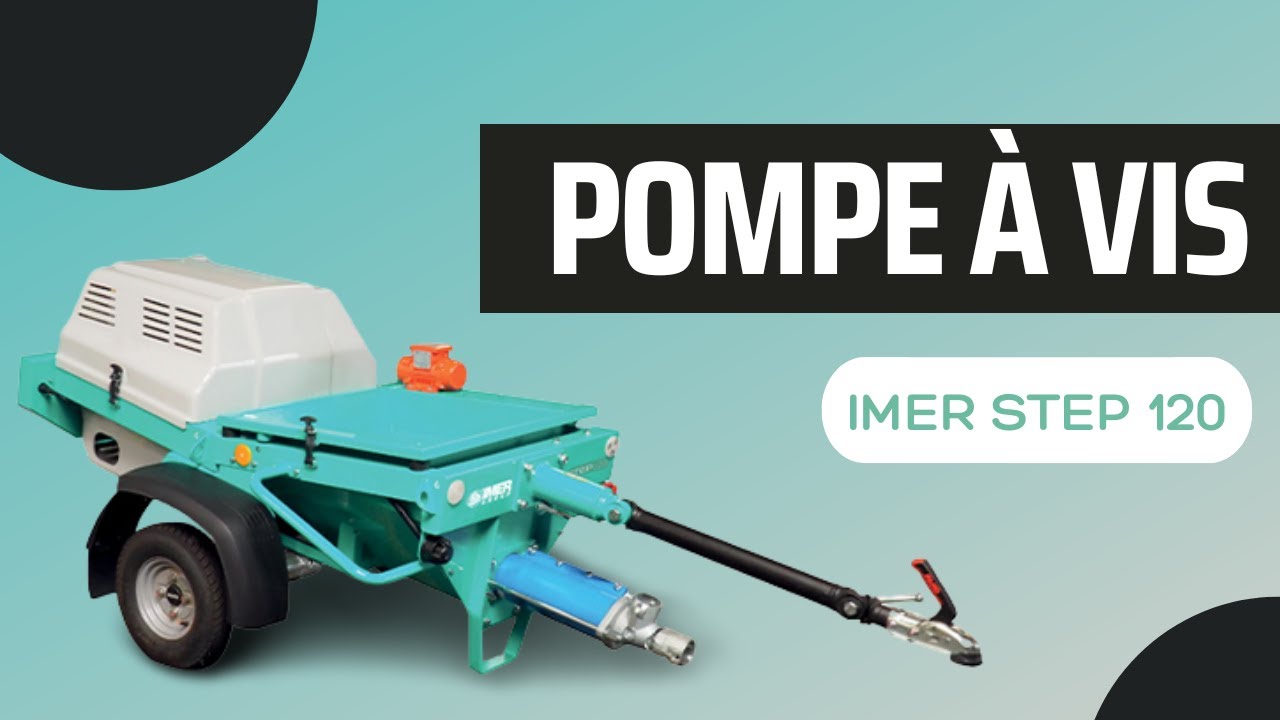 Démonstration pompe à vis IMER STEP 120 - YouTube
