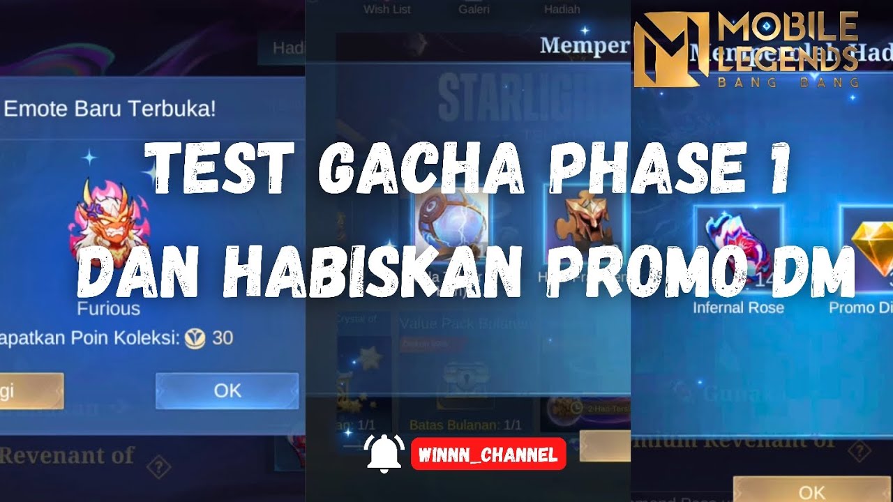 Test Gacha Phase 1 Skin Legend Alpha dan Habiskan Promo DM | MLBB - YouTube