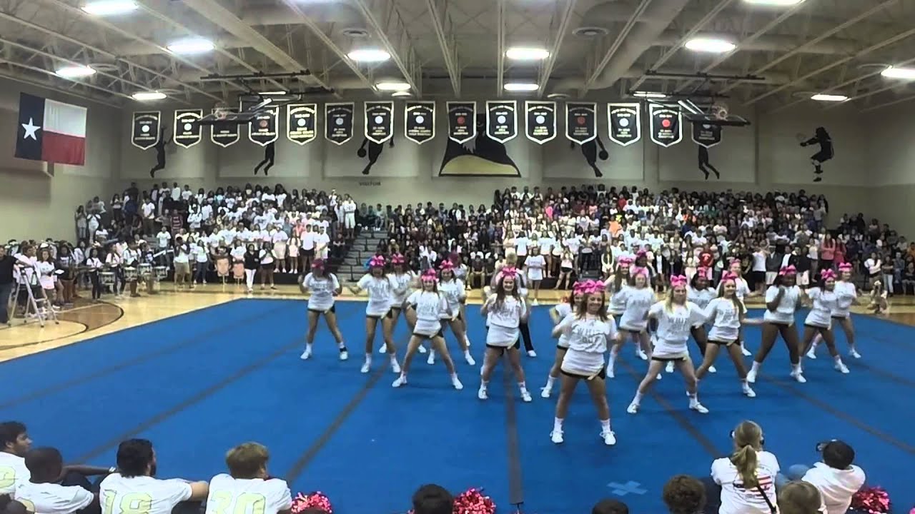 Pep Rally Cheer Dance Routine October 9th 2015 - YouTube