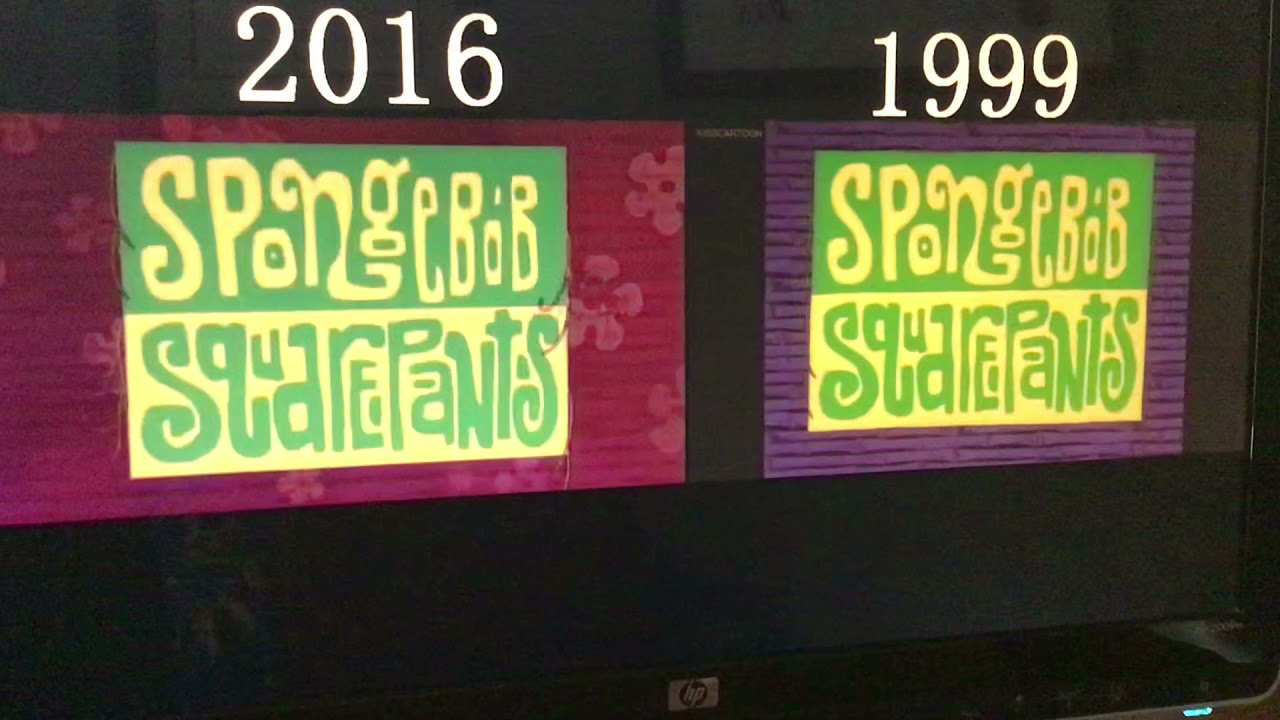 Spongebob intro 2016 vs 1999 - YouTube