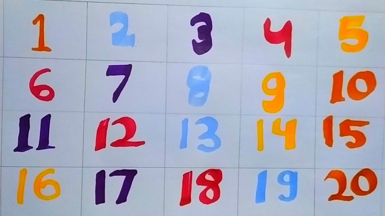 Learn Counting 1 To 20 Learn Counting Numbers Learn Numbers 1to 20 Learn Counting 1 To 20 Learn Counting Numbers Learn Numbers 1to 20