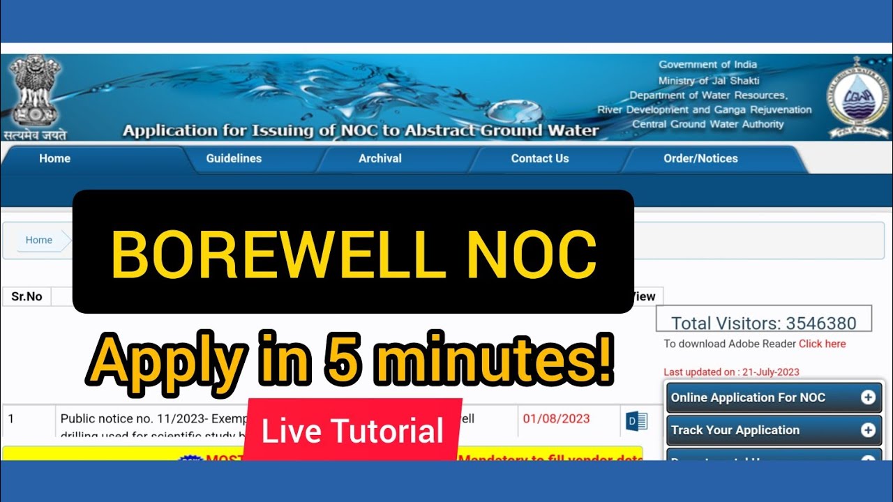 How To Apply For CGWA Borewell NOC Step By Step NOCAP Application how-to-apply-for-cgwa-borewell-noc-step-by-step-nocap-application