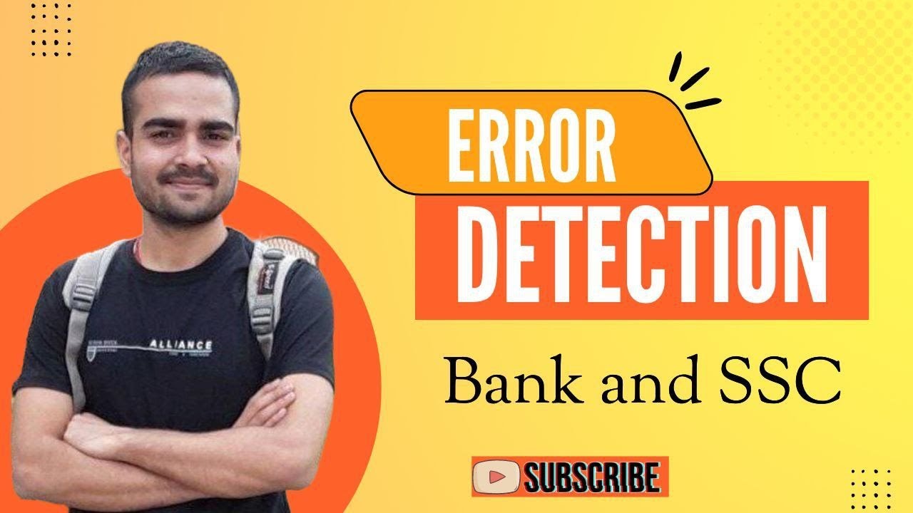 Error Detection #SBI #IBPS #SSC - YouTube