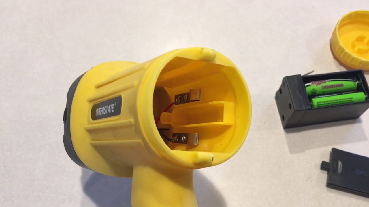 Interstate Battery Hand Grip Flashlight - YouTube