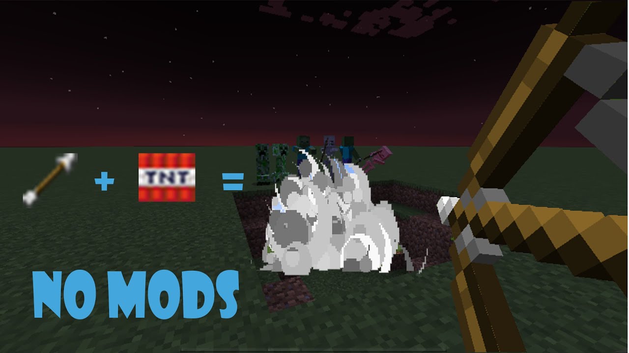 EXPLODING Arrows in Vanilla Minecraft - YouTube