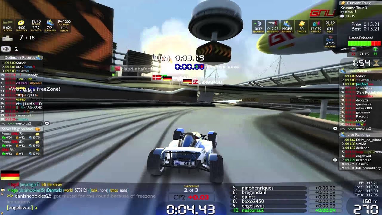 TrackMania Nation Forever Online Maps - YouTube
