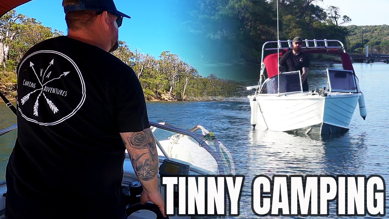 CAMPING ON MY BOAT - So much WIND...Such an AWESOME RIVER SYSTEM - YouTube