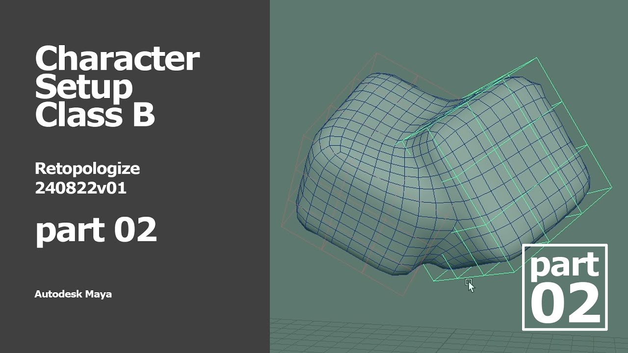 Character Setup Simple Retopologize cB pt02 - YouTube
