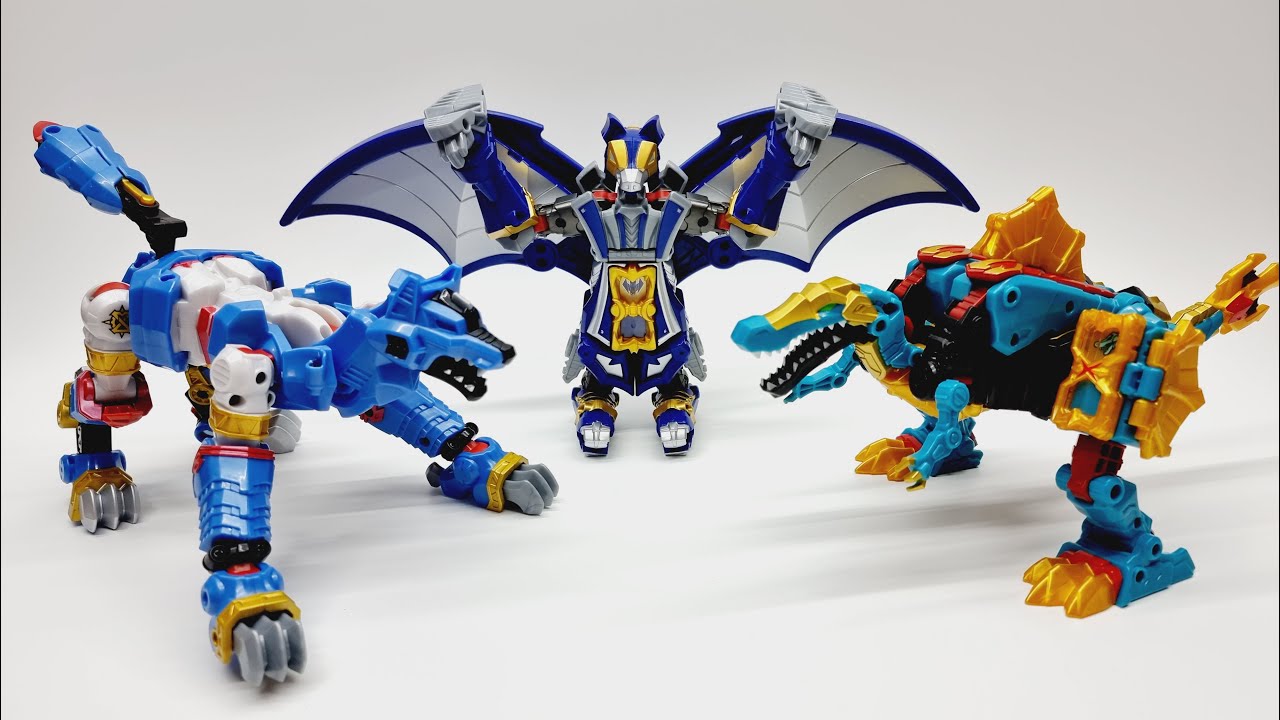 SUPER 10 SEASON 2 SPINOS DRACUS LYCAN ROBOT TOYS TRANSFORM - YouTube