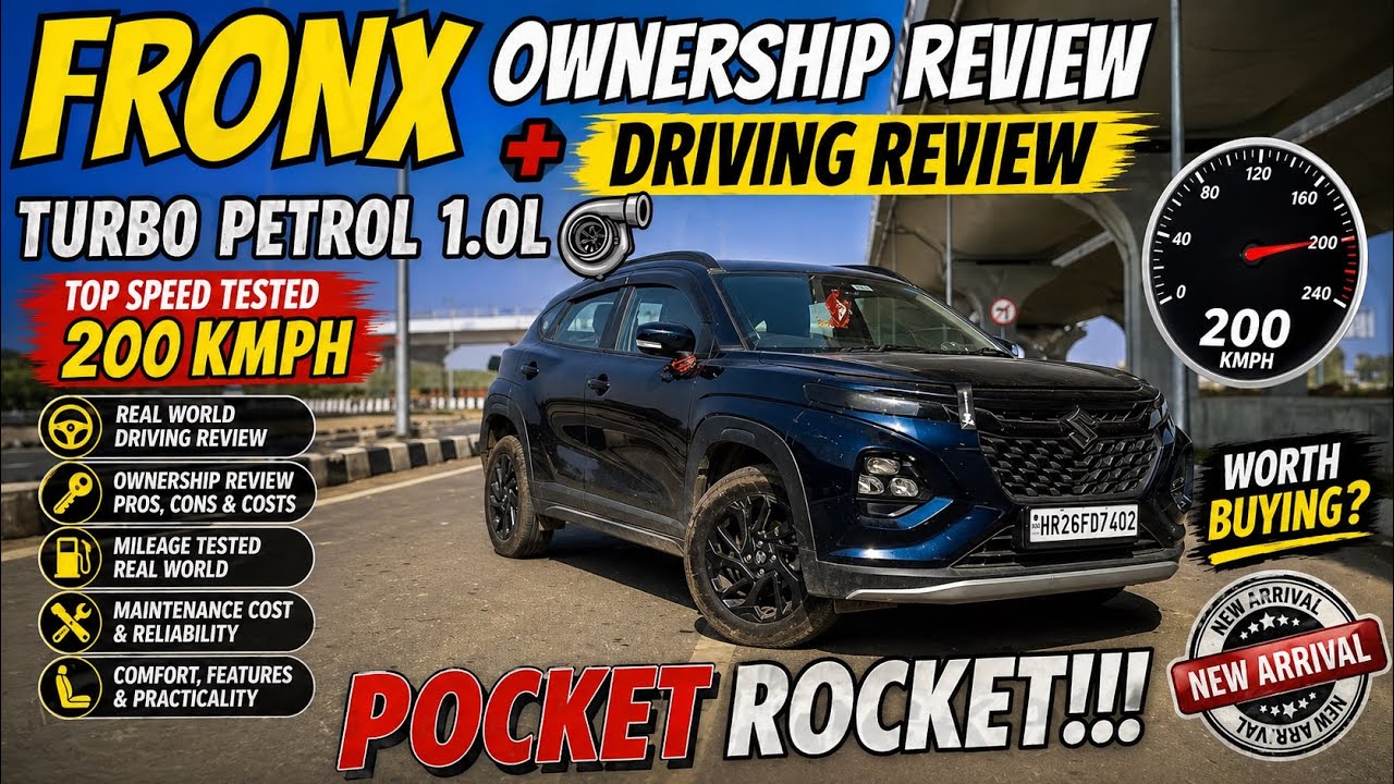 Fronx Turbo Petrol 1.0L ownership review | 0-100 timings| Value for ...