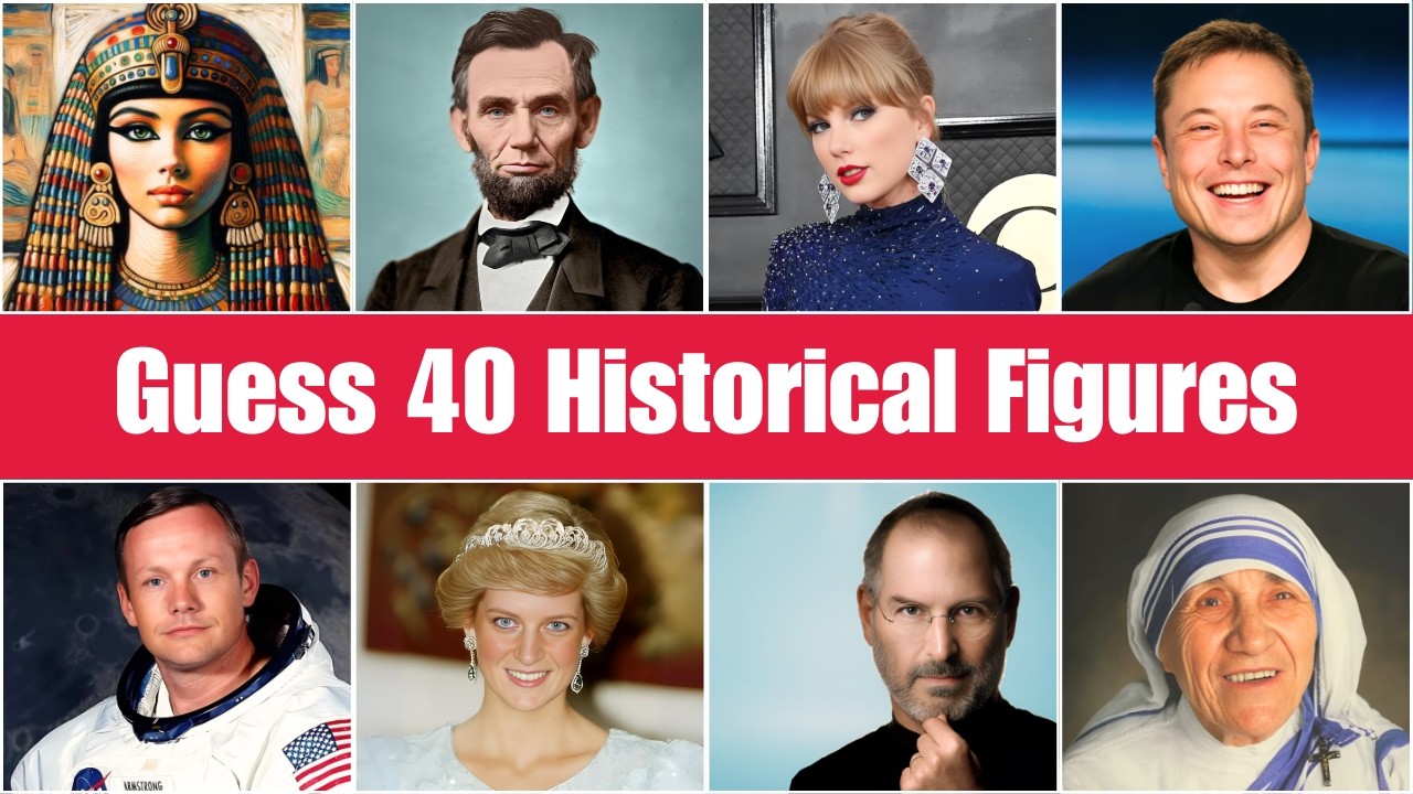 Can you guess 40 Famous Historical Figures based on their photos ...