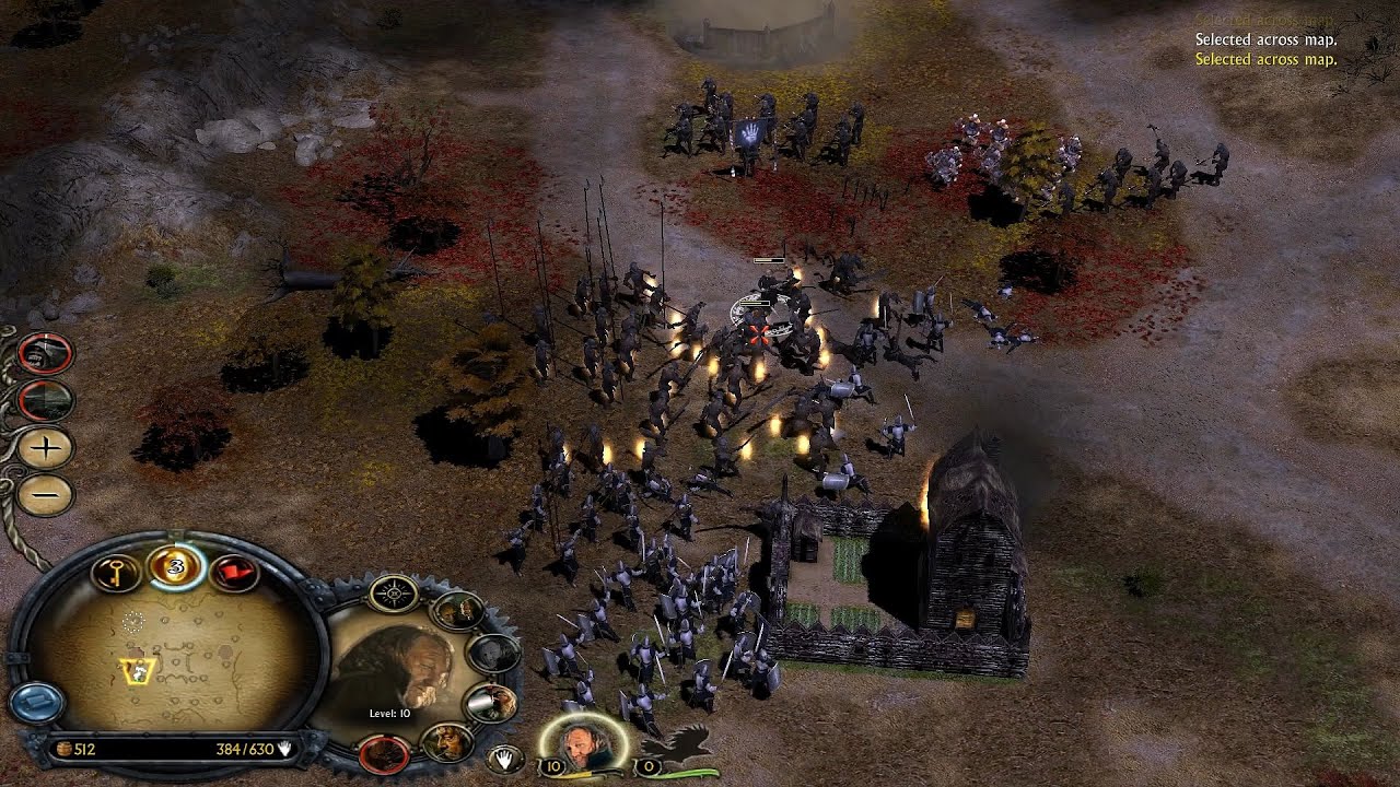 LOTR BFME II Edain Mod 4.1.2 Online [#8]: 4 Player FFA on Tower Hills ...