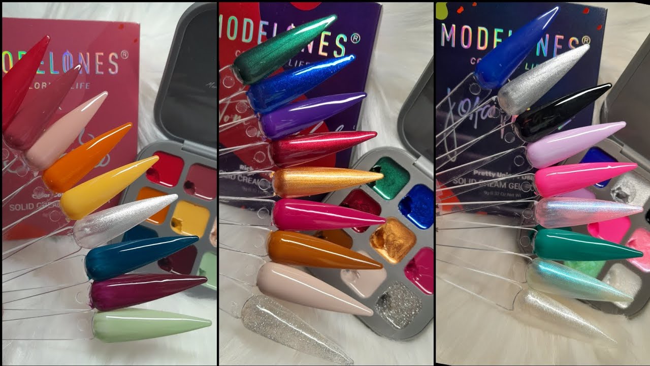 ModelOnes Celebrity Trio Color Cube PR & Review ♡ Solid Cream Gel ...