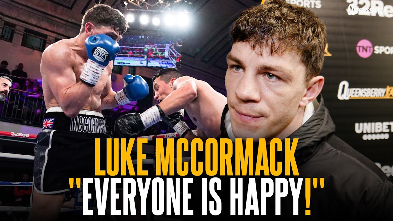 "Everyone is happy!" Luke McCormack reacts to sickening body-shot ...