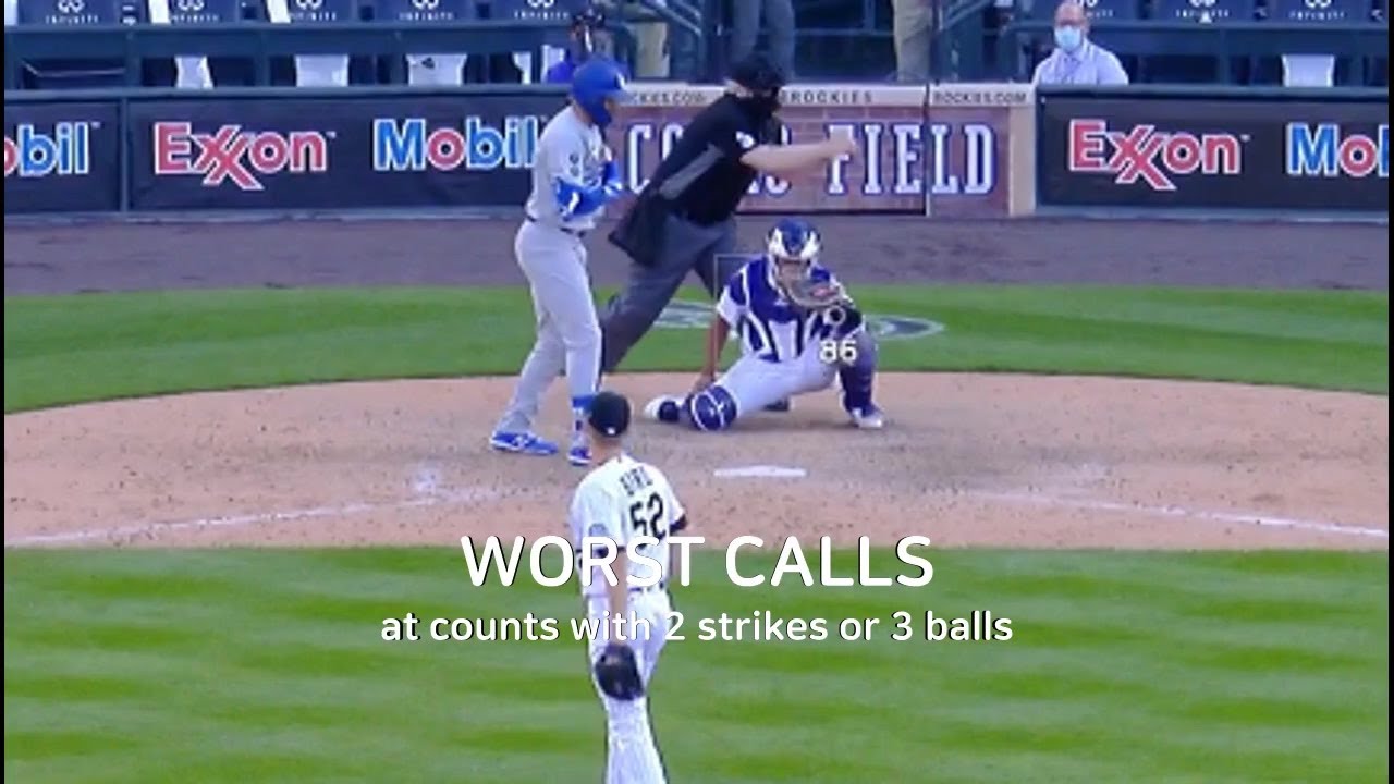 The worst calls at two-strike counts or three-ball counts, MLB 2021 ...