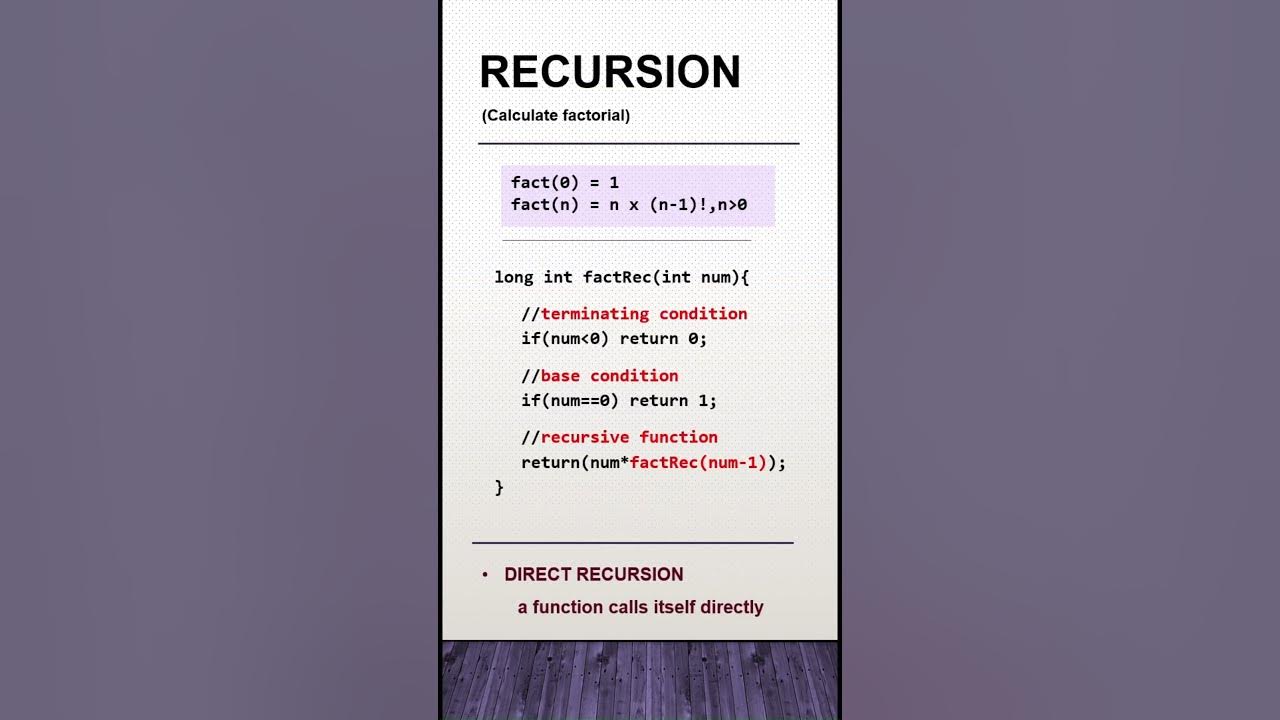 3 basic requirements for Recursion | youtubeshorts | youtube | Anshuman Sharma | Learn C++ - YouTube